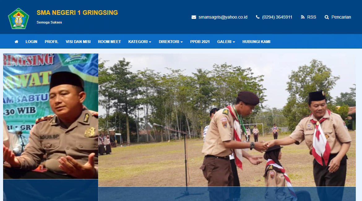 Contoh Website Sekolah SMP dan SMA - Jogja Online Adv